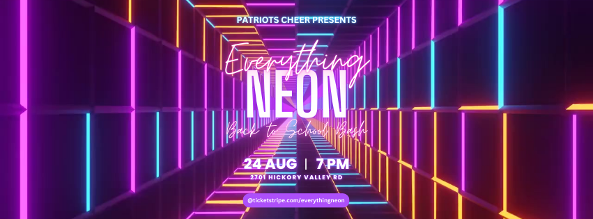 Middle School Everything Neon Back to School Bash