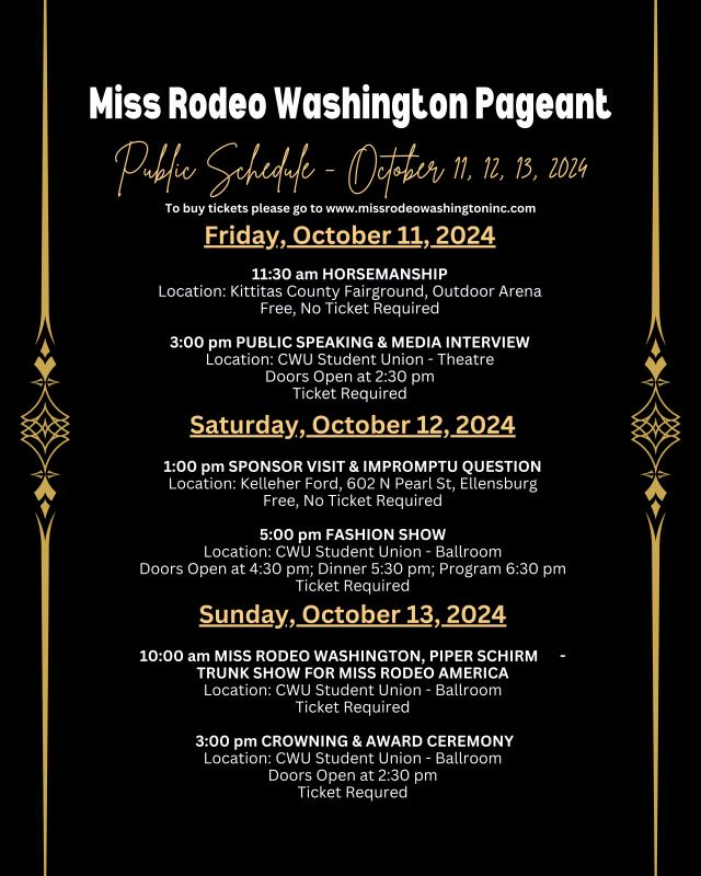 2025 Miss Rodeo Washington Pageant