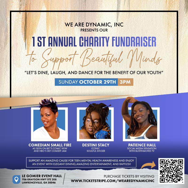 We Are Dynamic, Inc 1st Annual Charity Fundraiser to Support Beautiful Minds