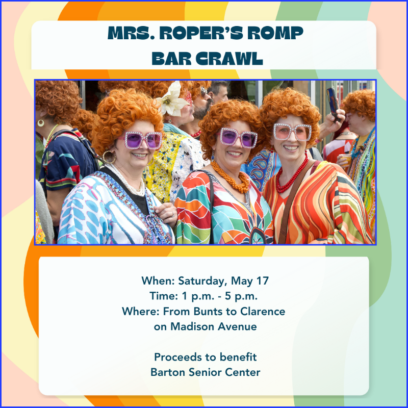 Mrs. Roper's Romp Bar Crawl to Benefit Barton Communities